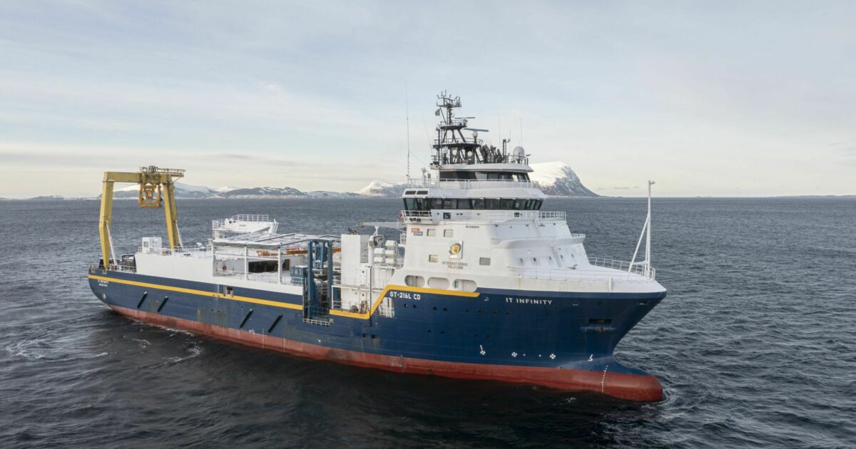 VARD SUCESSFULLY DELIVERED THE CABLE-LAYING VESSEL “IT INFINITY” TO IT INTERNATIONAL TELECOM ...