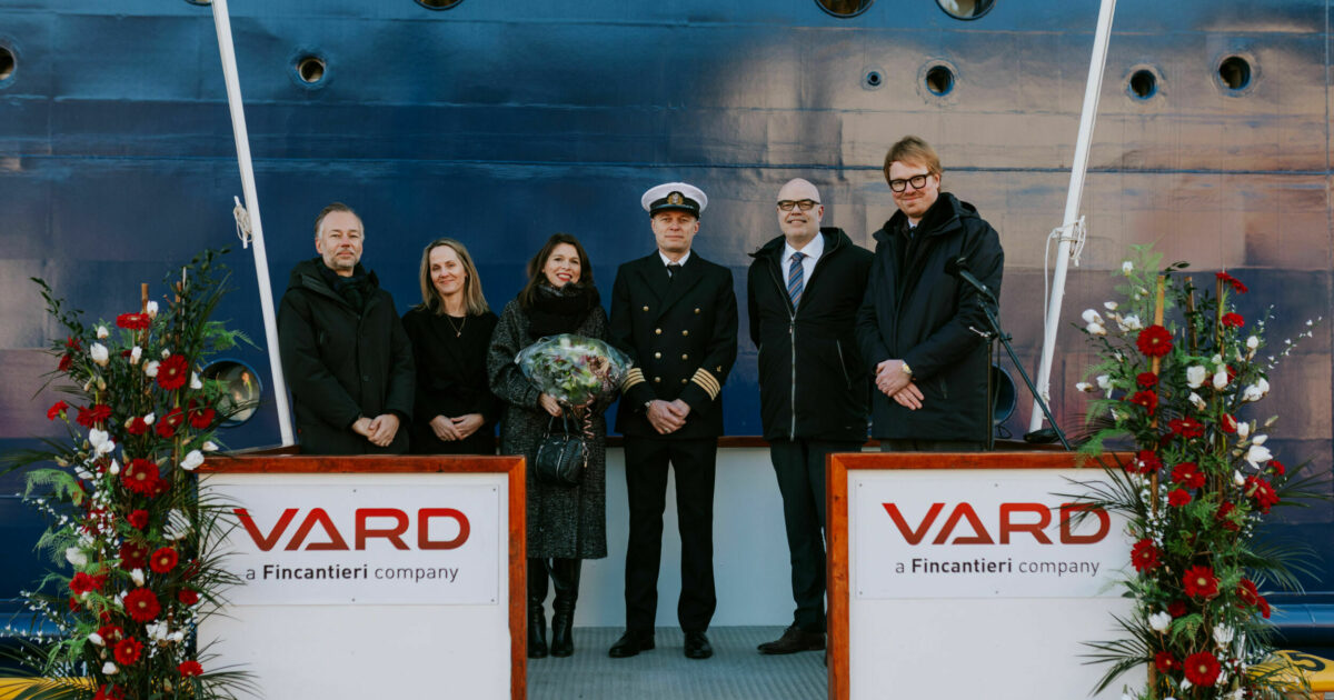 Naming ceremony for Windward Paris at Vard Brattvaag - VARD
