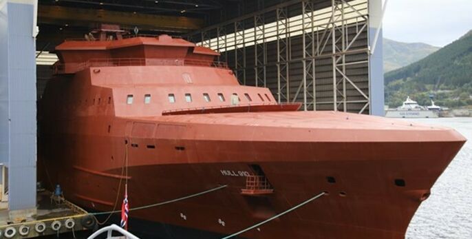 The Norwegian Coast Guard's newest vessel has arrived at VARD Langsten ...
