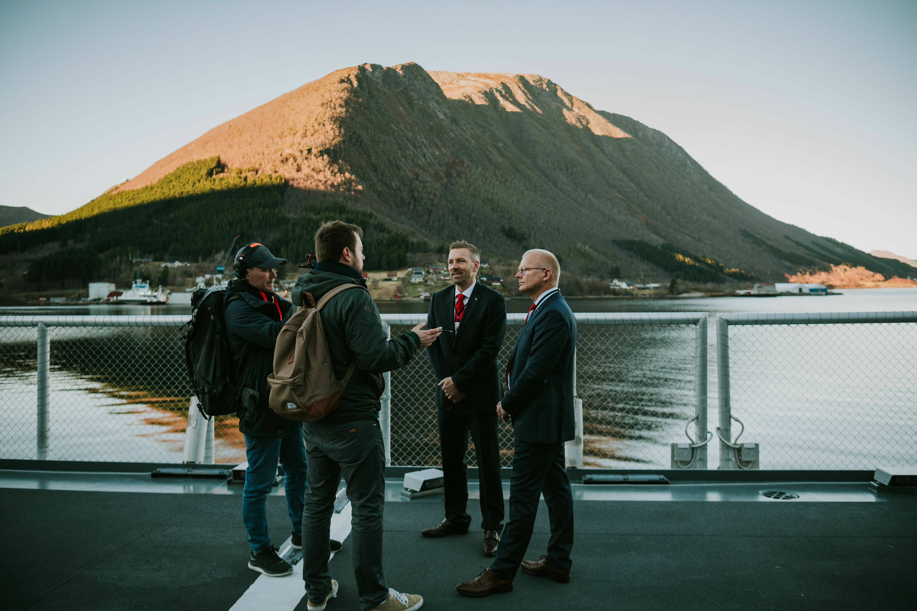 Naming ceremony of new Norwegian Coast Guard vessel at Vard Langsten - VARD