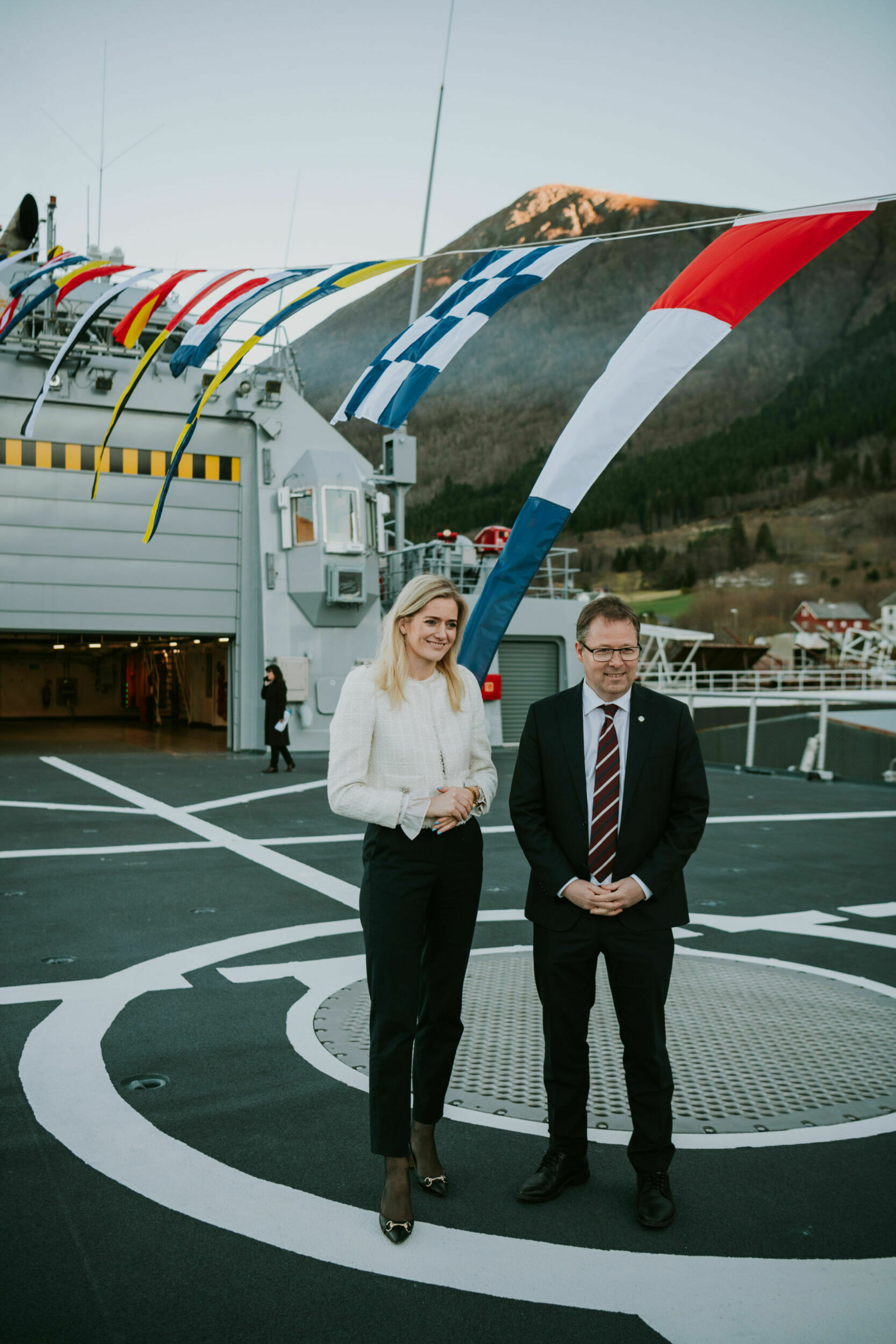 Naming ceremony of new Norwegian Coast Guard vessel at Vard Langsten - VARD